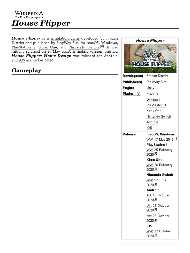 House Flipper Game Overview and Release | PDF