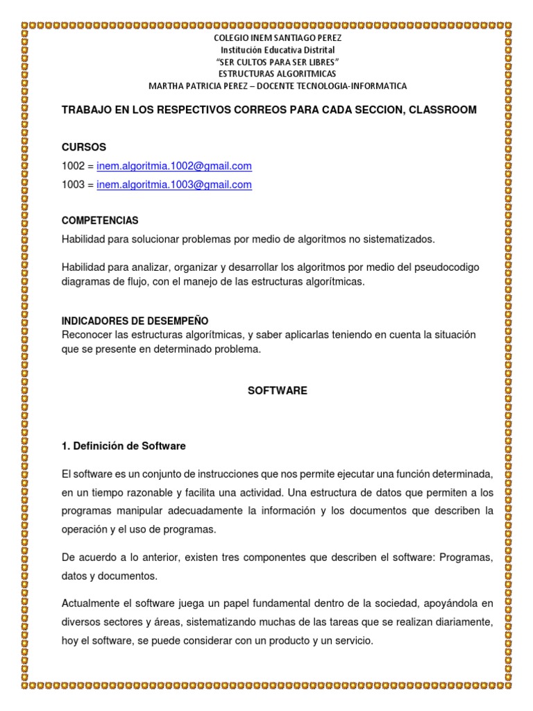 ESTRUCTURAS ALGORITMICAS 1002-1003 JM Semana 2 | PDF