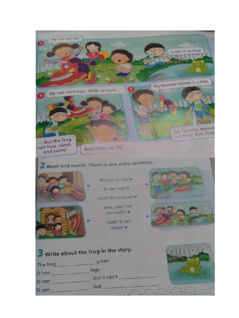 CAN CANT Action Verbs Vocabulary | PDF