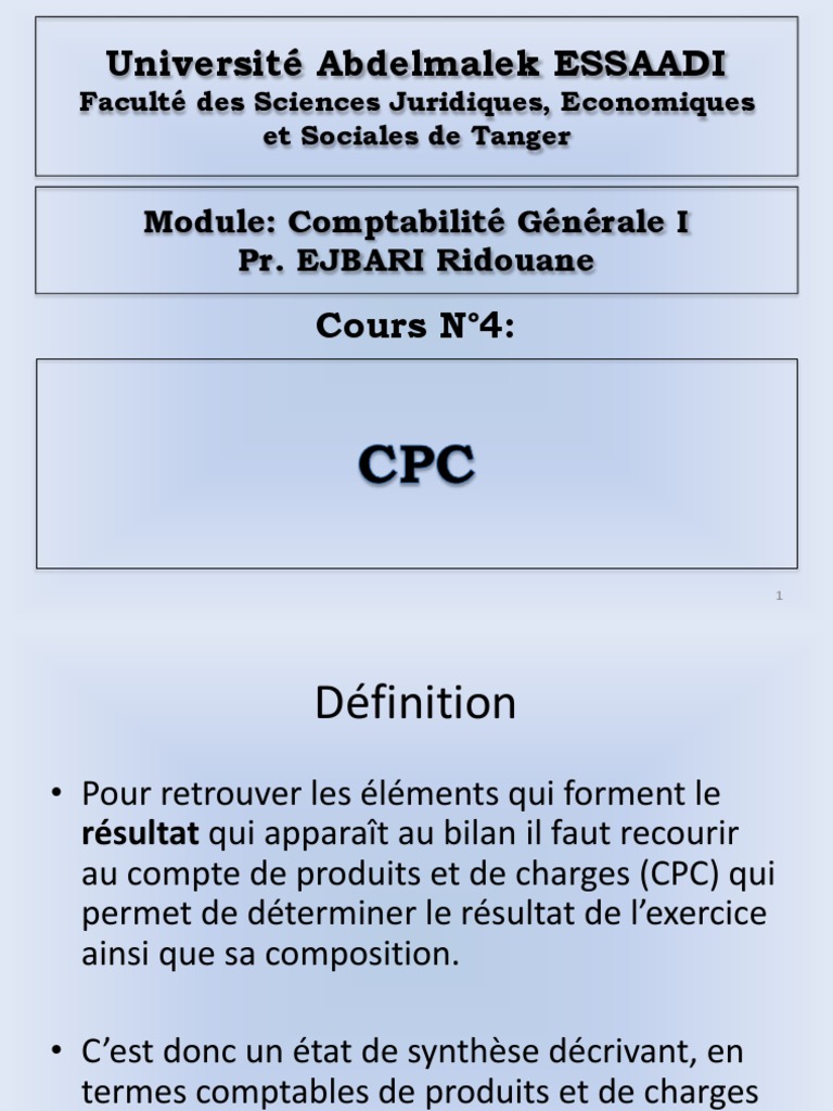 S1-Cours n°4- CPC | PDF