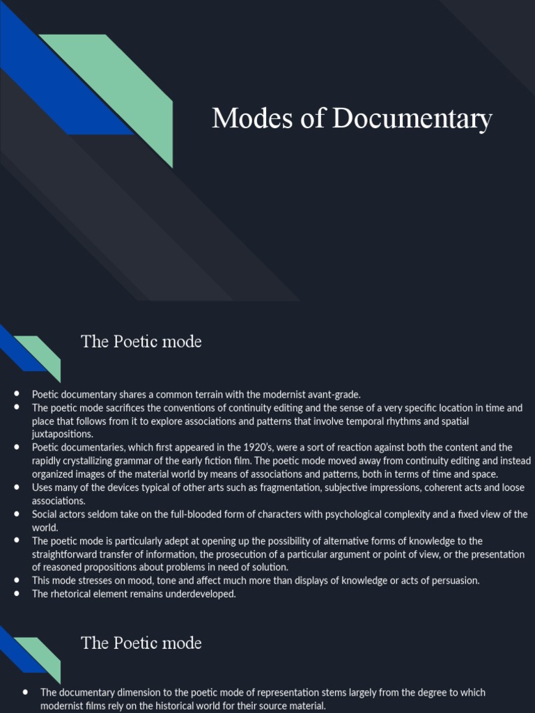 Modes of Documentary | PDF