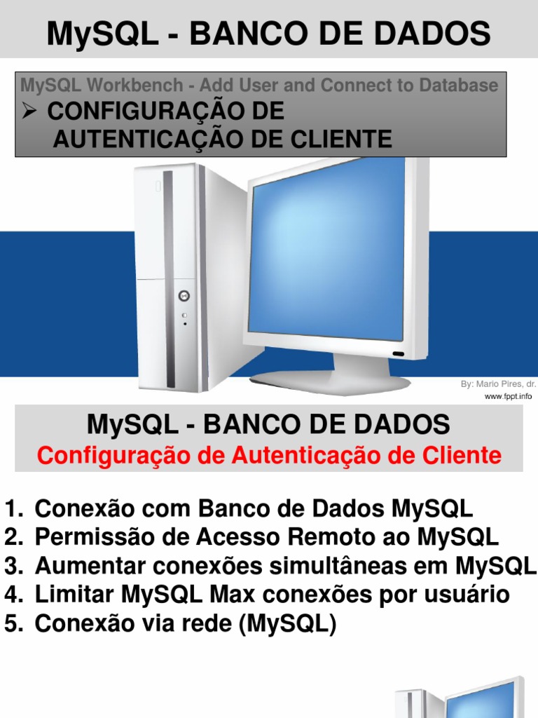MySQL - Configuração de Autenticação de Cliente | PDF | Rede de ...