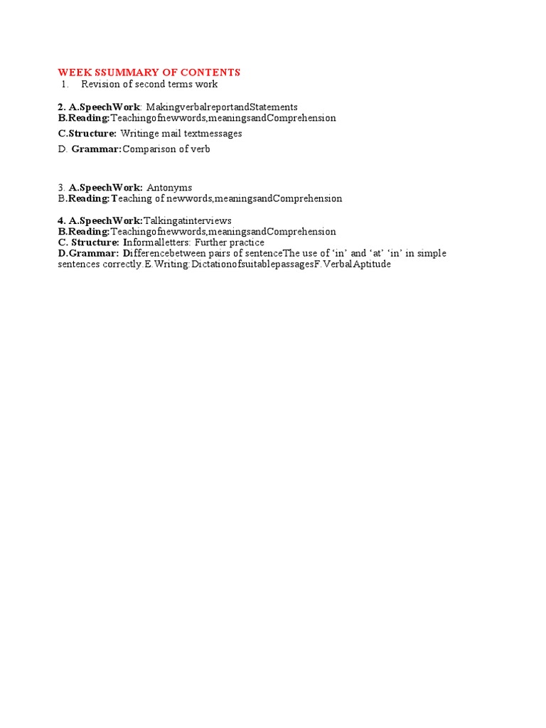 English Language Primary Six 6 Third Term Lesso | PDF | Human ...