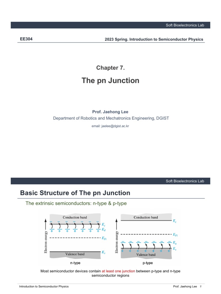7 - The PN Junction | PDF | P–N Junction | Physical Sciences