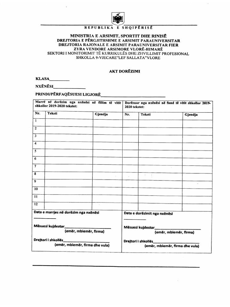 Akt Dorezimi Librat | PDF