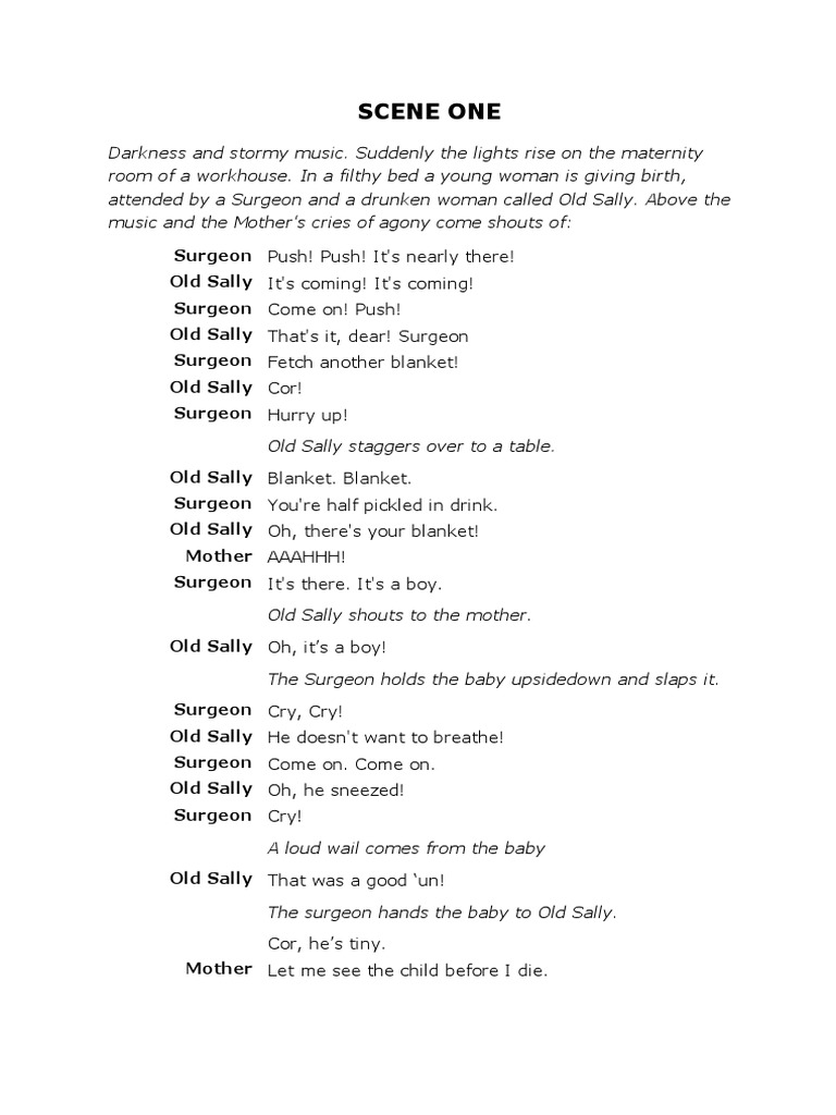 2 Playscript - Scene 1 | PDF