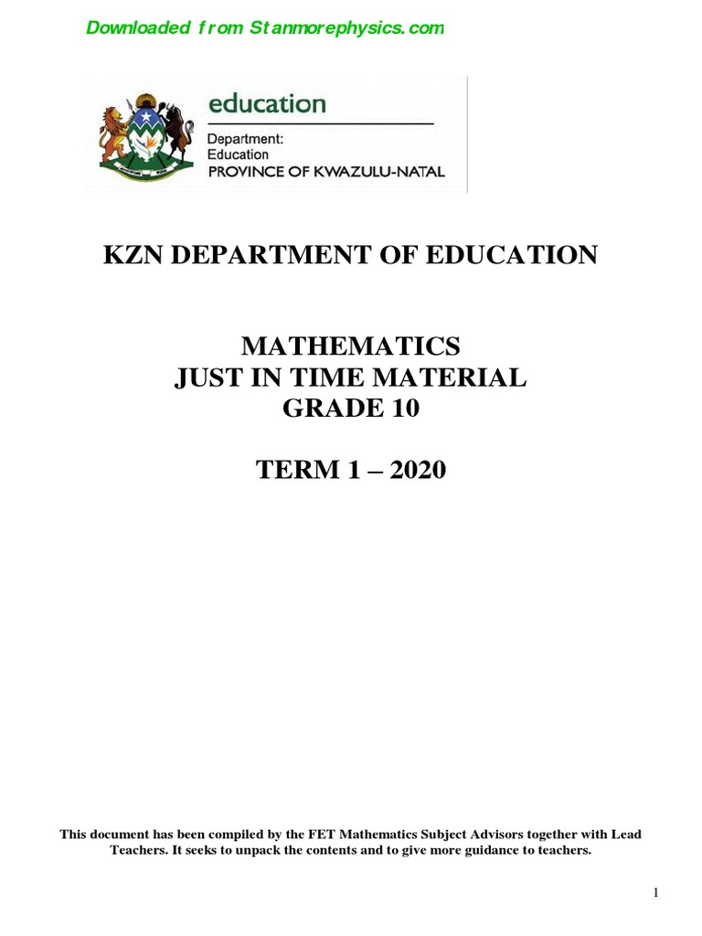 Grade 10 Euclidean Geometry Guide | PDF | Trigonometric Functions ...