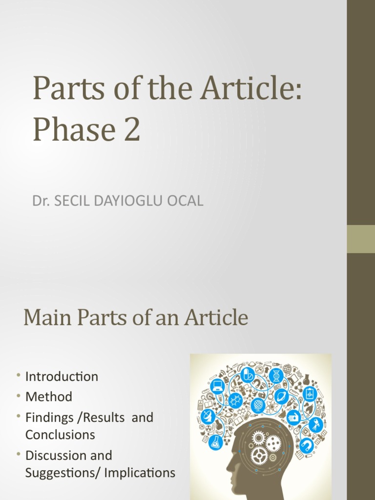 Main Components of an Article | PDF