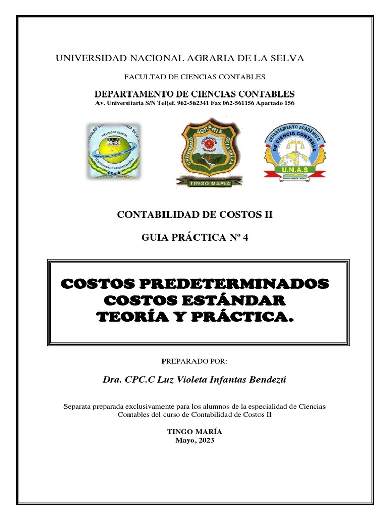 Separata 4 Costos Estándar | PDF
