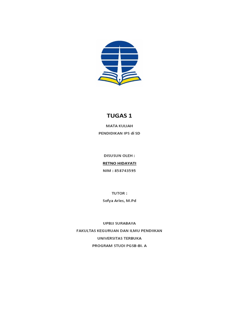 Tugas Tutorial 1 Ips | PDF | Sains & Matematika