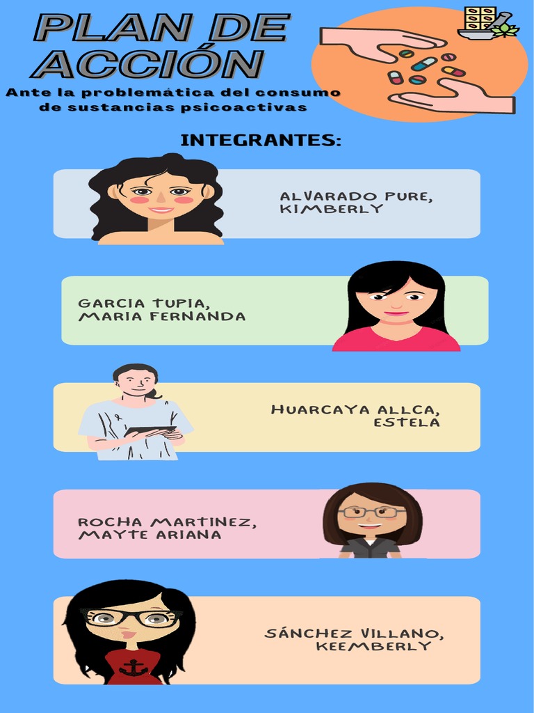 PLAN de ACCIÓN Ante La Problemática Del Consumo de Sustancias Psicoactivas | PDF | La ...