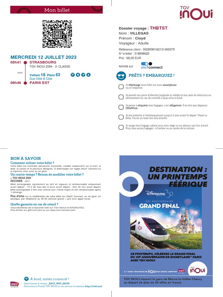 Return Train Ticket Cloyd | Download Free PDF | Transport | Transport ...