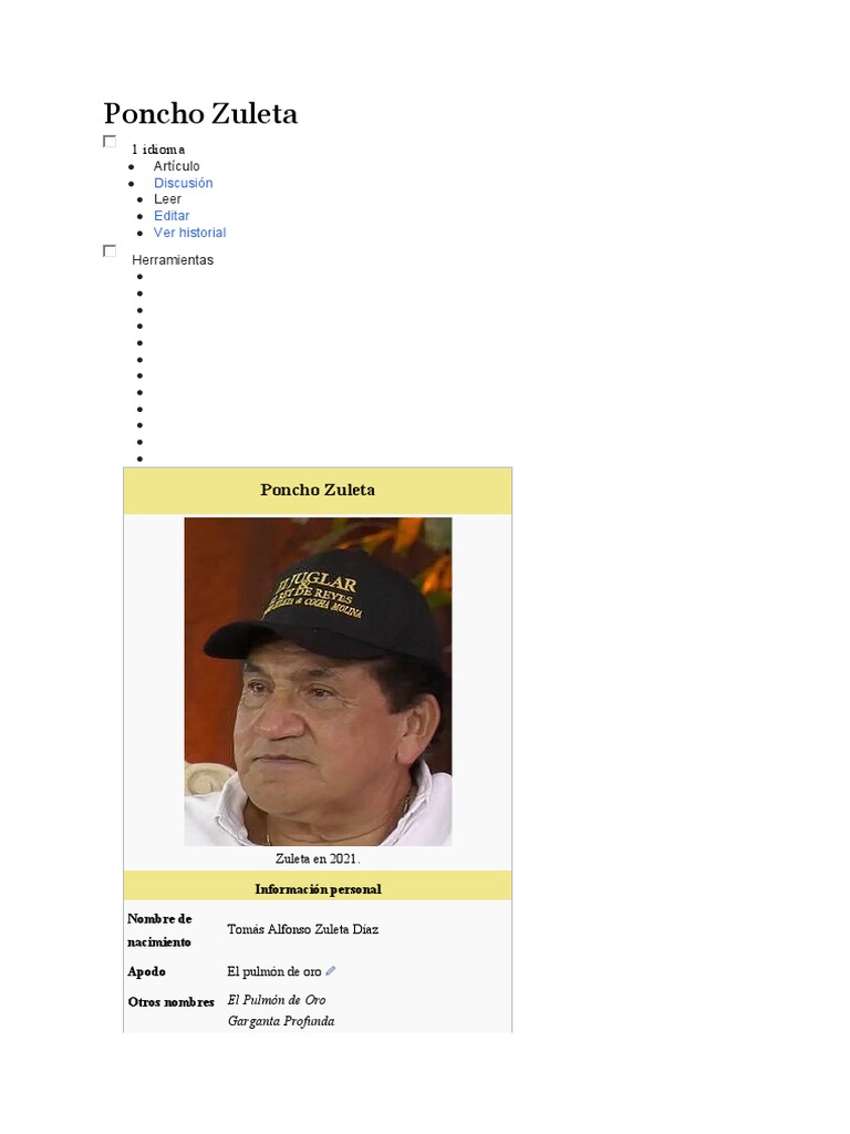 Poncho Zuleta | PDF