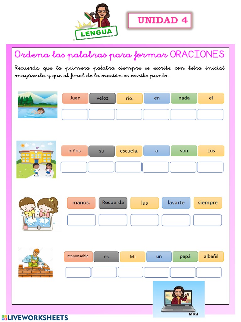 Actividades para Formar Oraciones | PDF