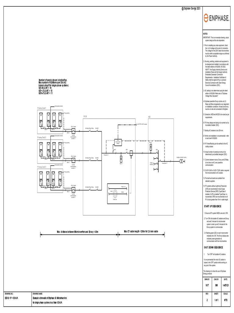Typical Enphase SLD 1_2_3 Phase upto 30KVA | PDF