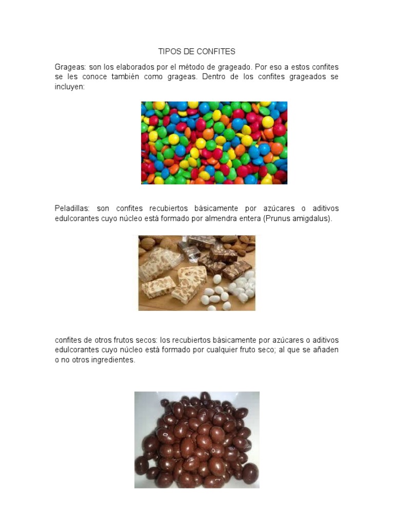 Tipos de Confites | PDF