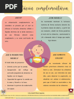 Alimentacion Complementaria | PDF | La leche materna | Alimentos