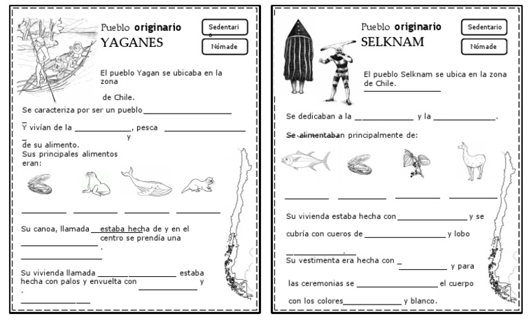 Yaganes y Selknam: Vida y Costumbres | PDF