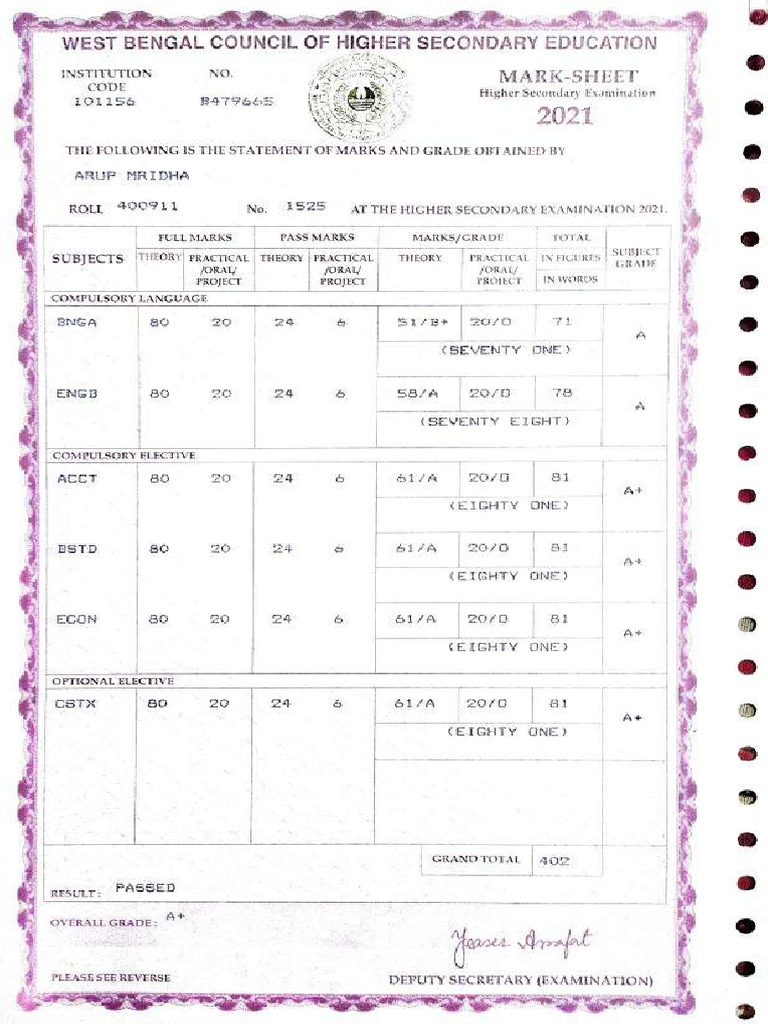 Hs Mark Sheet - 11zon - Compressed | PDF
