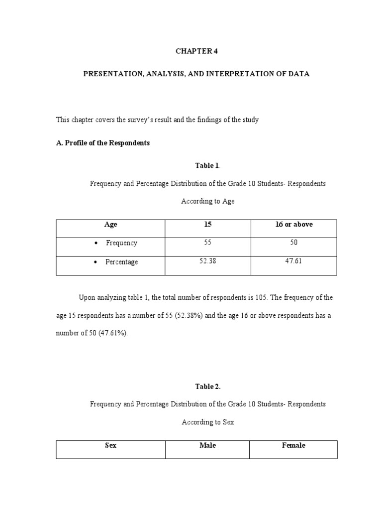 Presentation, Analysis, and Interpretation of Data | PDF