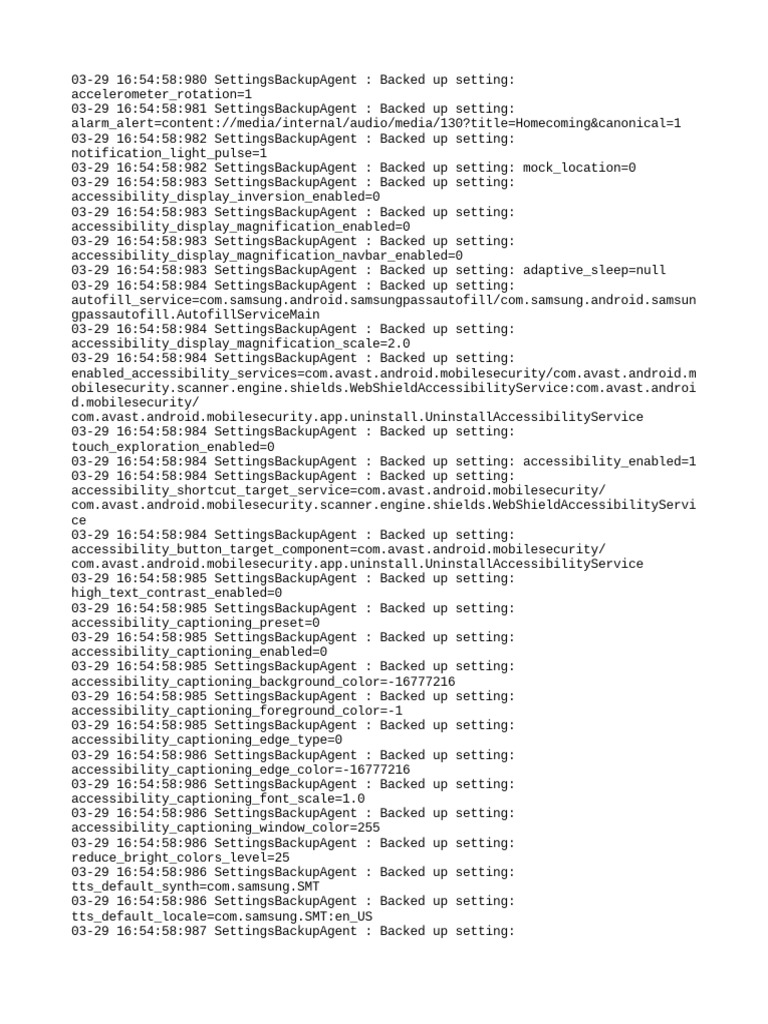 Settings Provider | PDF