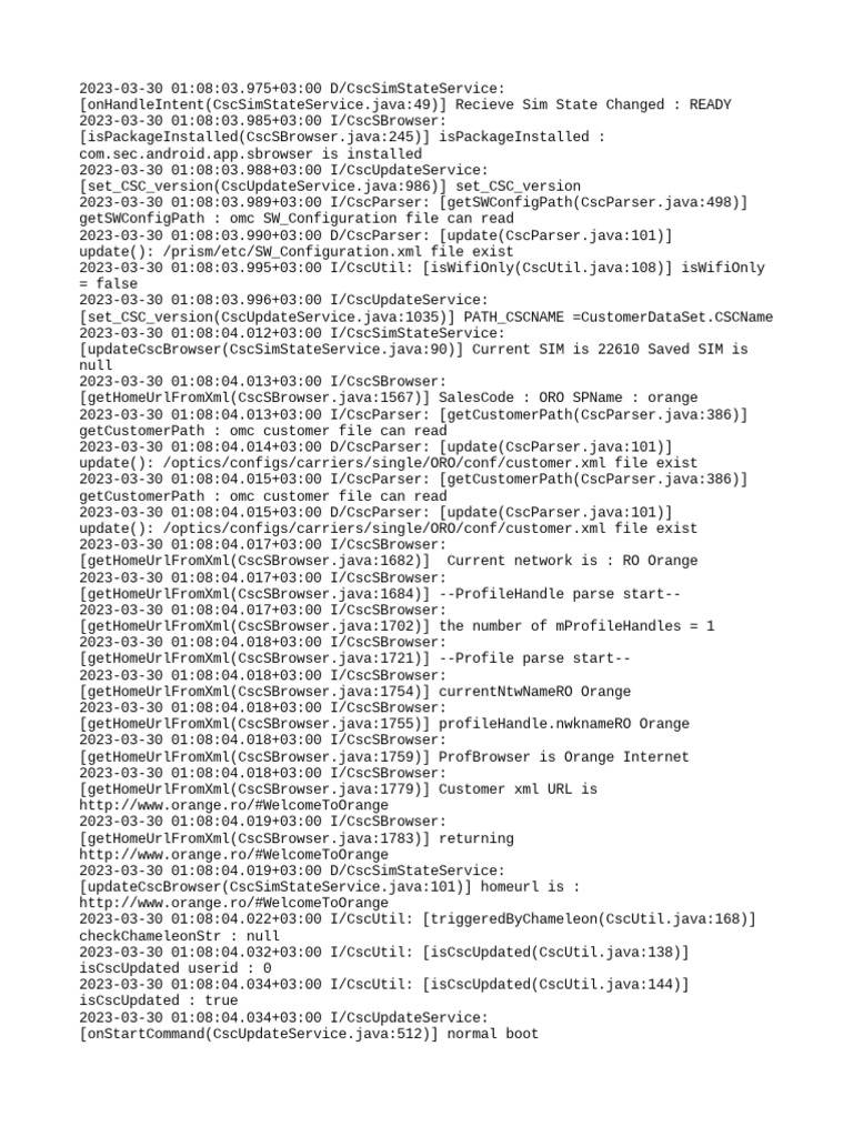 Home Fota Update Log | PDF | Computing | Computer Programming