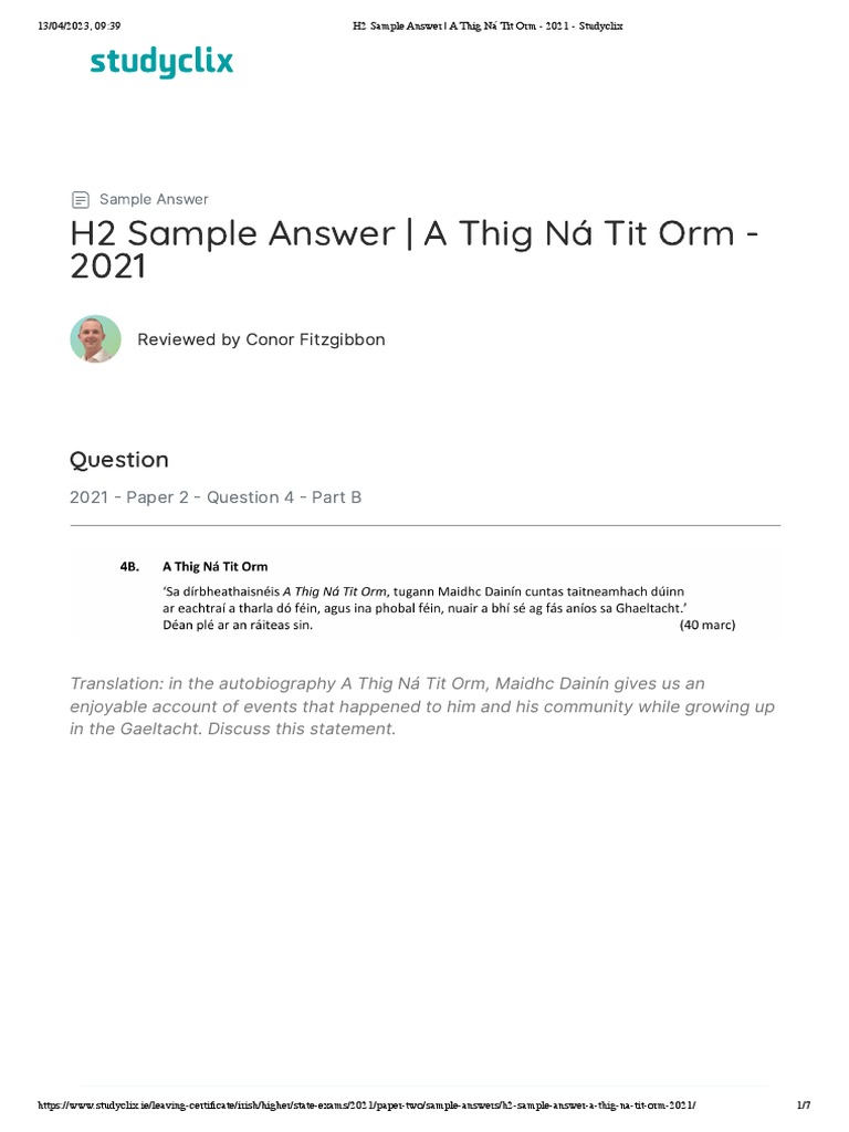 2021 - Sample Answer | PDF | Qualifications