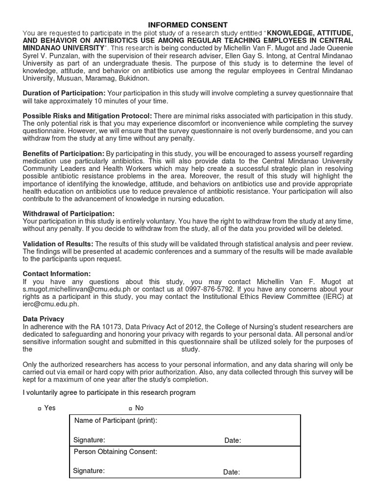 Informed Consent | PDF