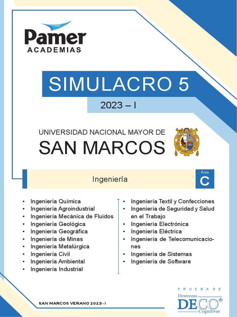 SIMULACRO 5 - Area C | PDF