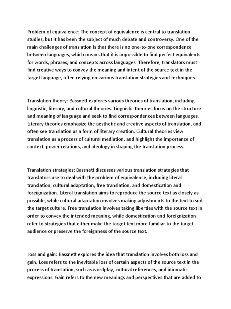Translation Theory | PDF | Translations | Linguistics