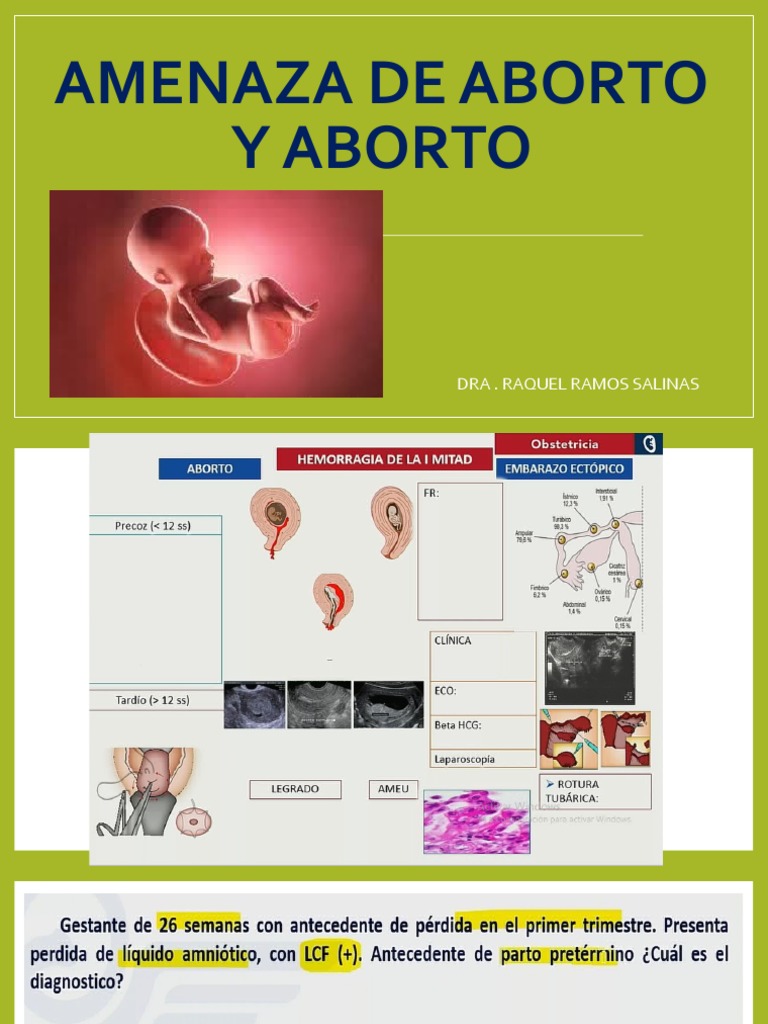 Amenaza de Aborto y Aborto | PDF