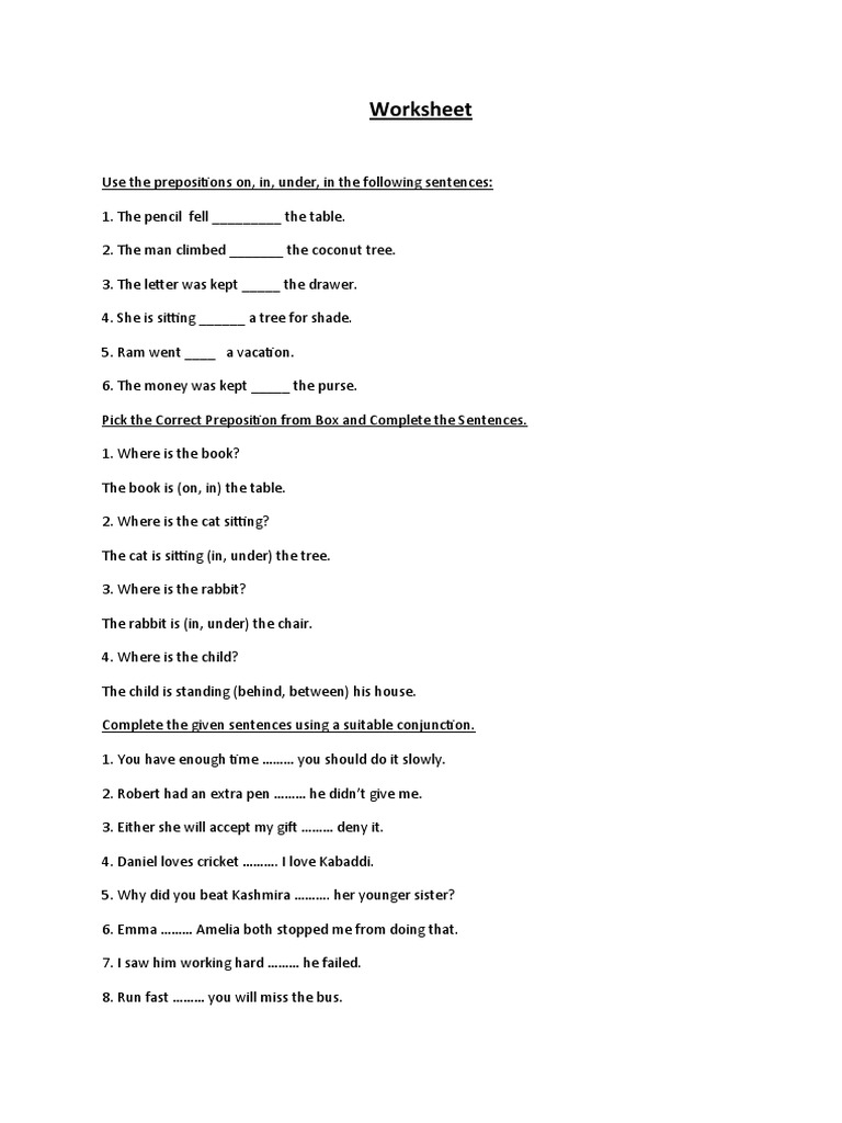 Grammar Worksheets | PDF | Linguistics