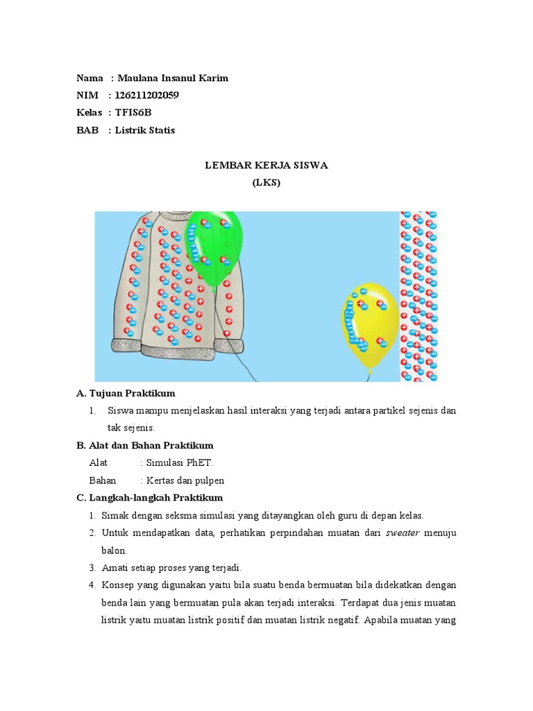 Praktikum Listrik Statis: Interaksi Muatan | PDF