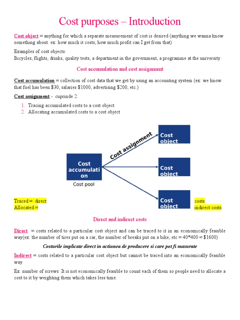 Understanding Cost Objects in Accounting | PDF | Cost | Economies