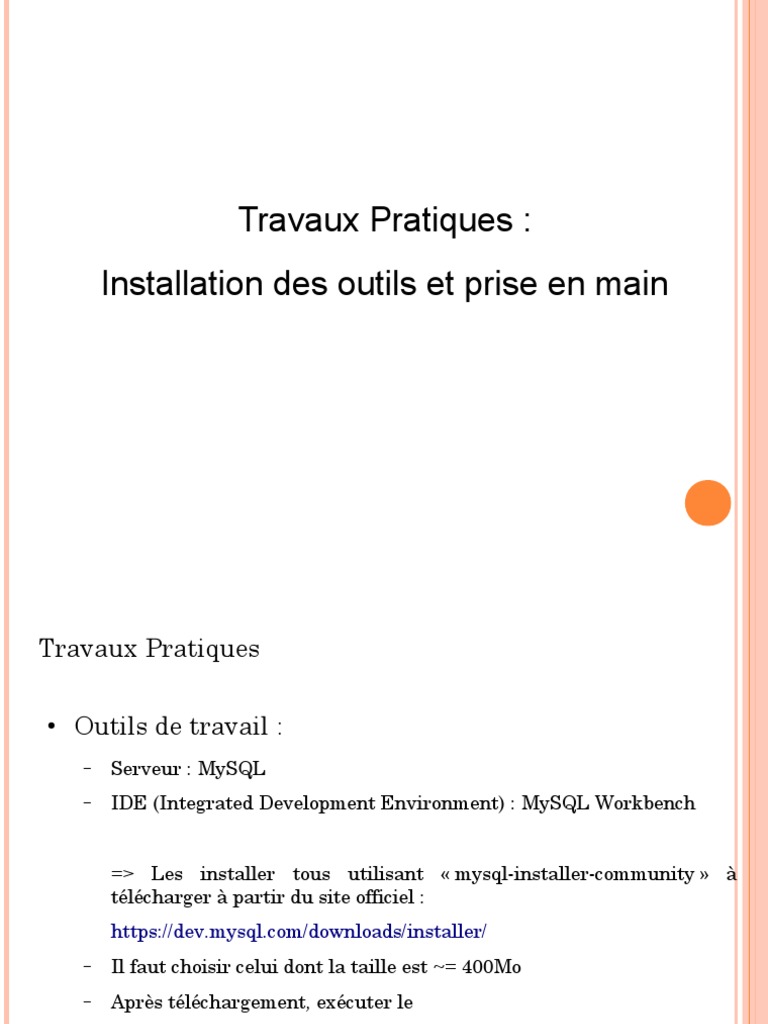 TP - Installation Et Prise en Main (SGBD MySQL) | PDF | MySQL | Bases de données