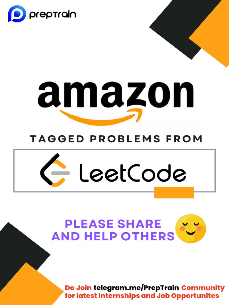 Amazon Tagged LeetCode Problems | PDF | Algorithms And Data Structures | Theoretical Computer ...
