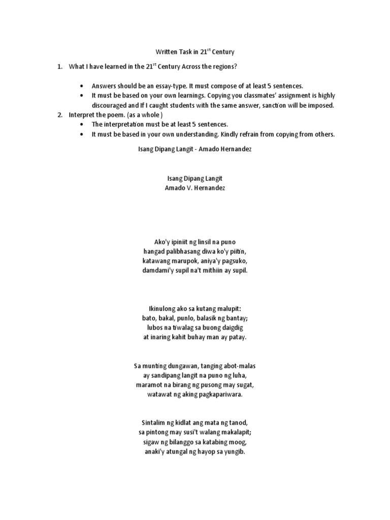 Written Task in 21st Century | PDF