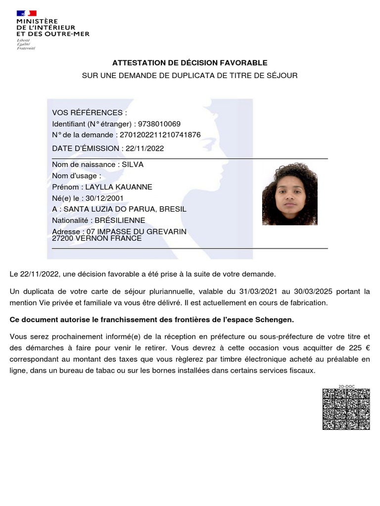 Attestation Decision Favorable 22-11-2022 | PDF