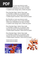 Letra de Rodolfo el Reno | PDF