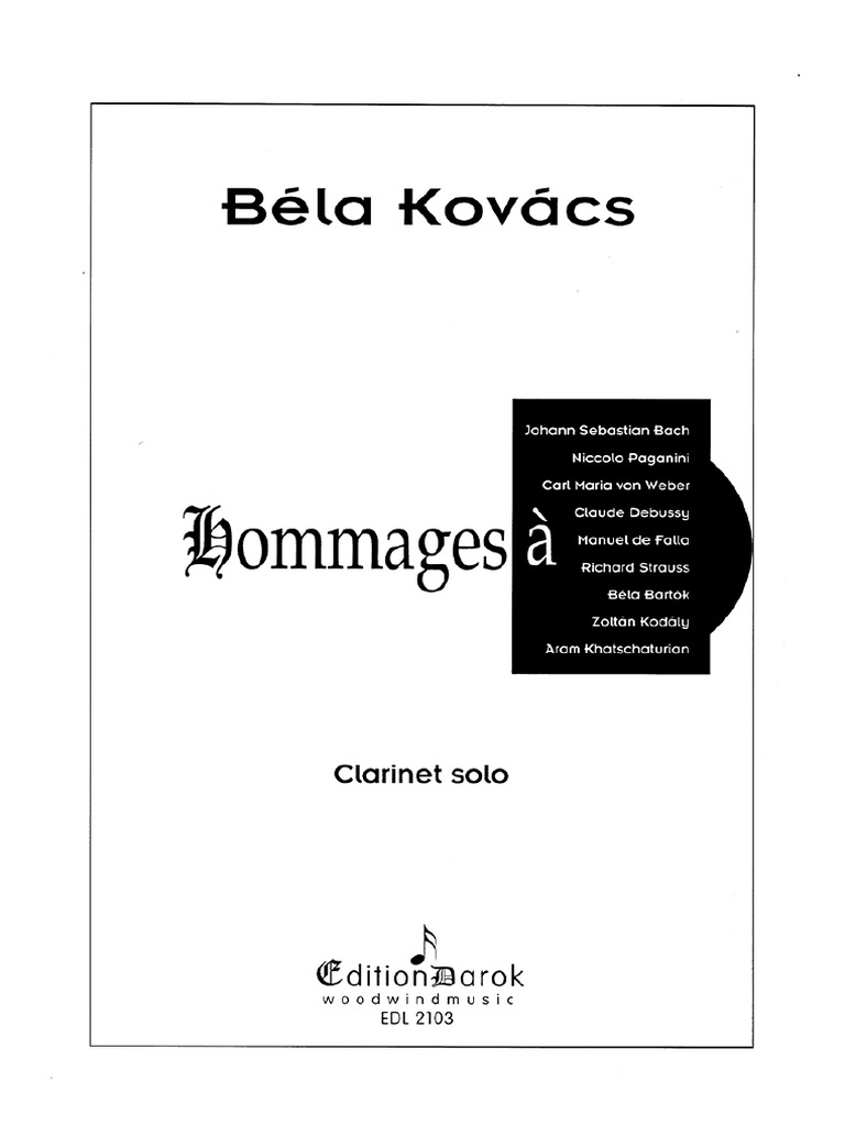 Hommages Bela Kovacs | PDF