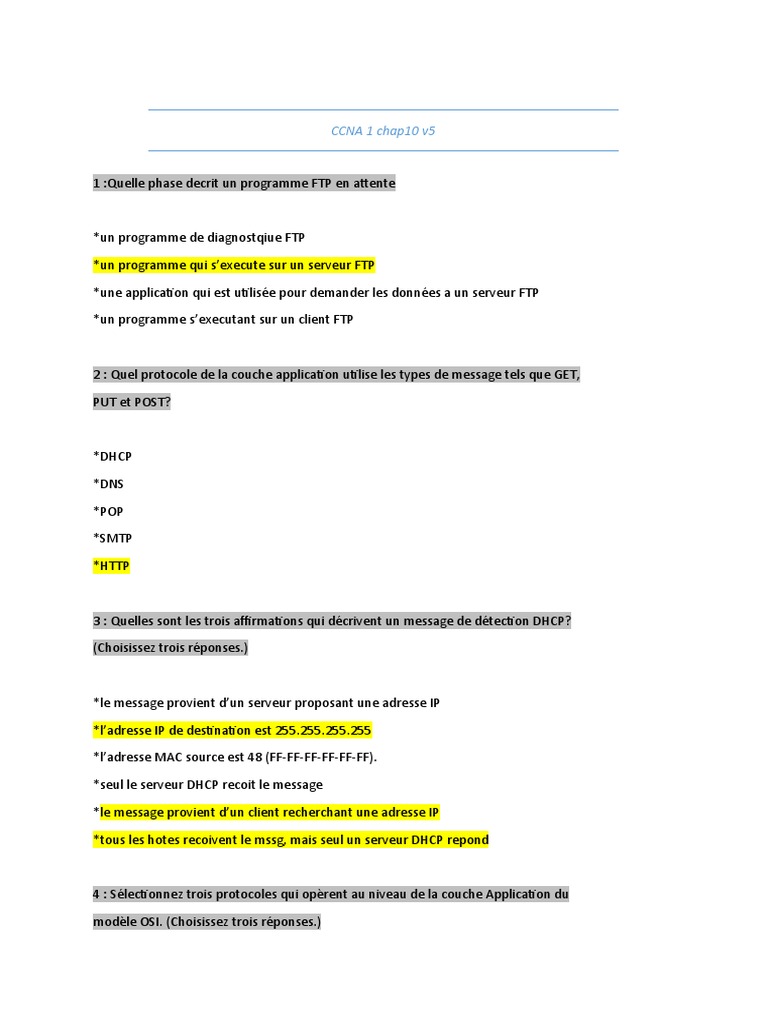 CCNA | PDF | Commutateur réseau | Protocole de transfer de fichier