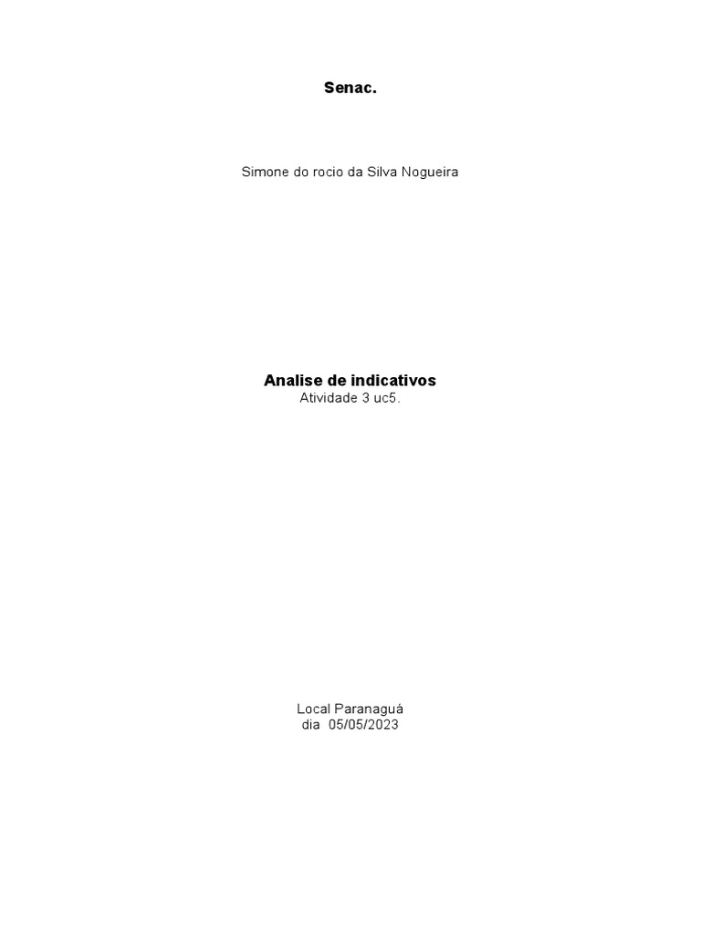 Atividade 3 Uc 5 | PDF