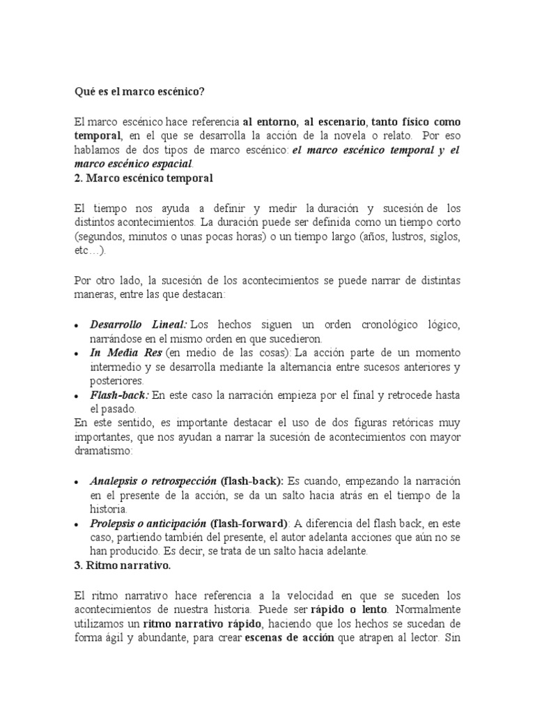 Qué Es El Marco Escénico | PDF
