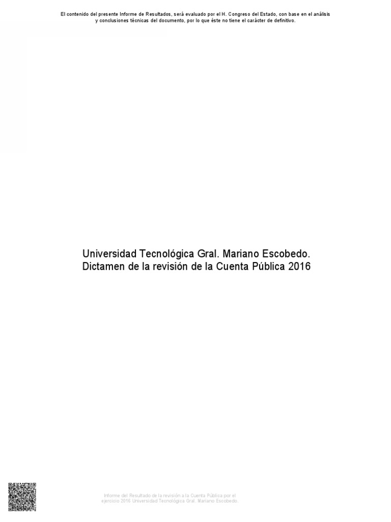 Universidad Tecnologica Gral Mariano Escobedo | PDF | Auditoría | Contralor