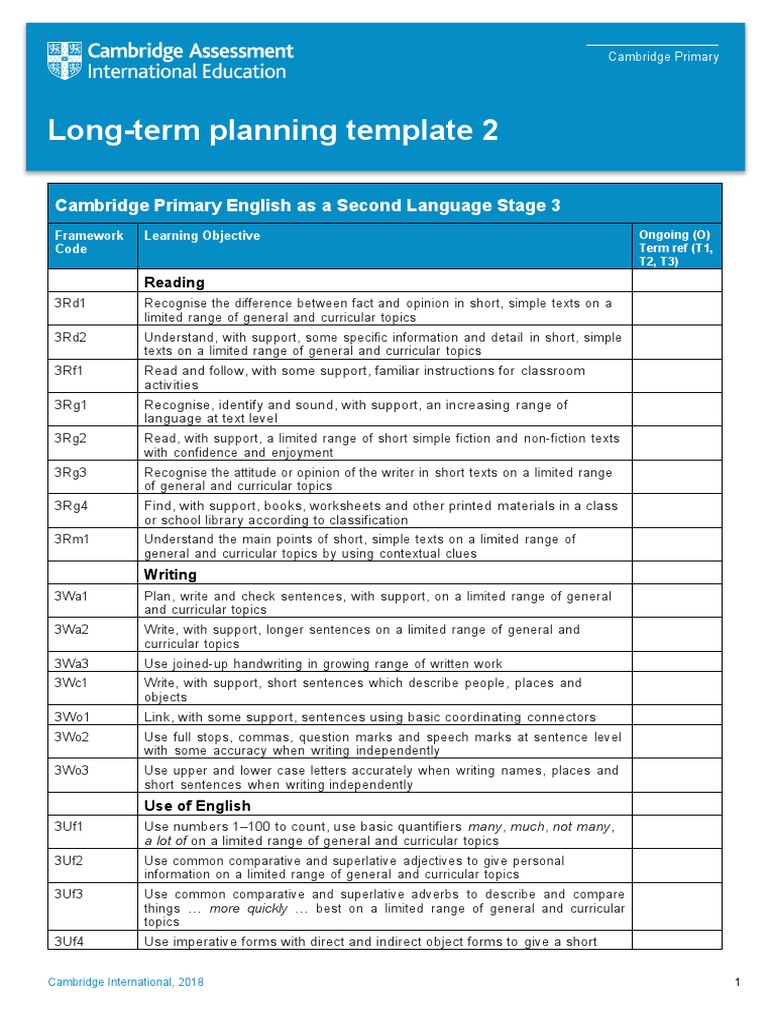 E2L Stage 3 2018 tcm142-364867 | PDF | Adjective | Question