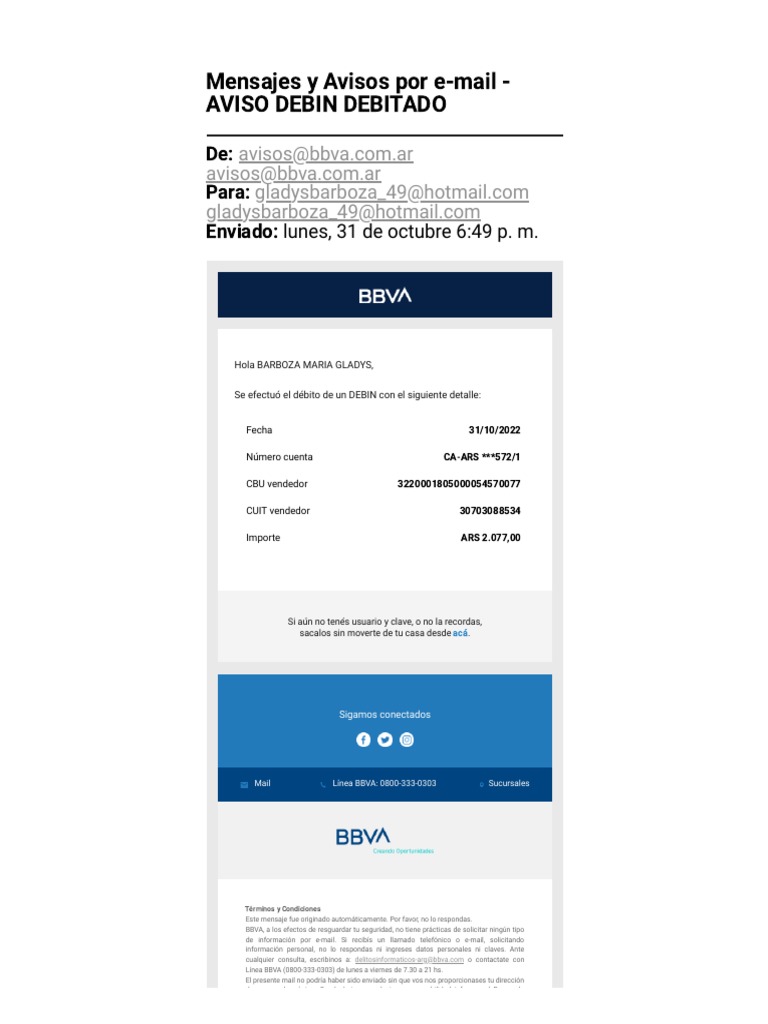 Documento de Outlook | PDF