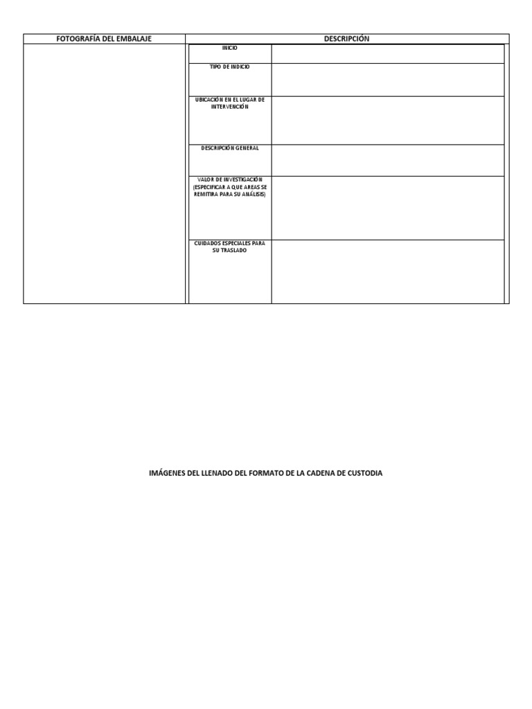 Tarjeta de Identificación de Indicio | PDF