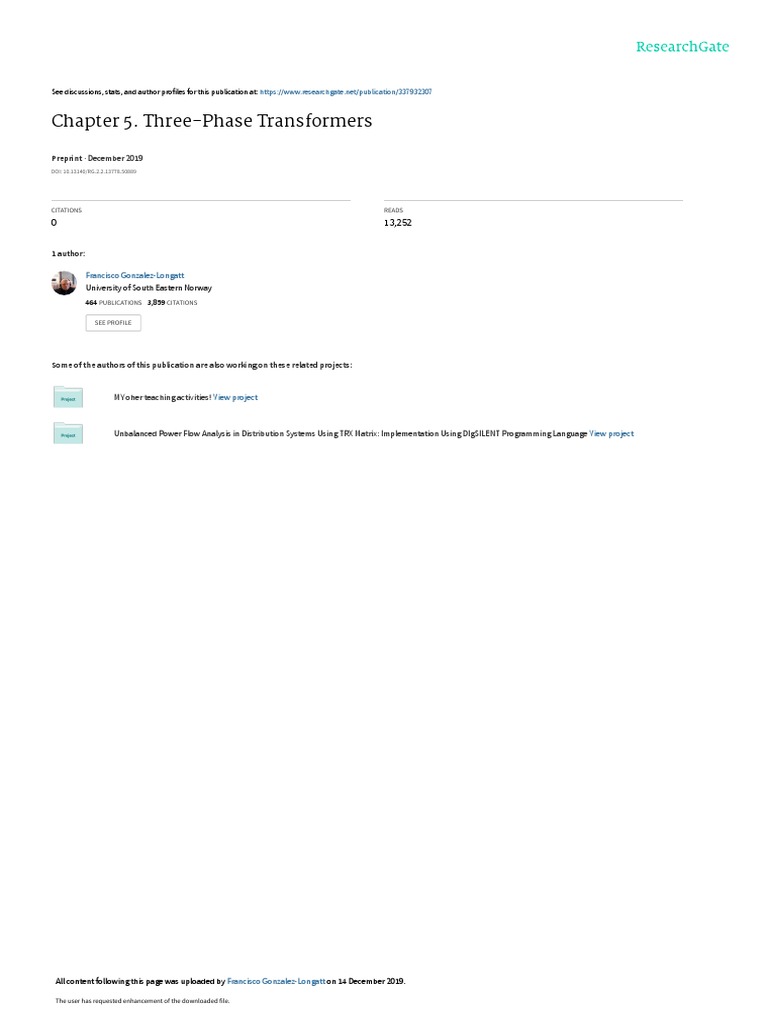 Three-Phase Transformers Guide | PDF | Transformer | Electrical Engineering