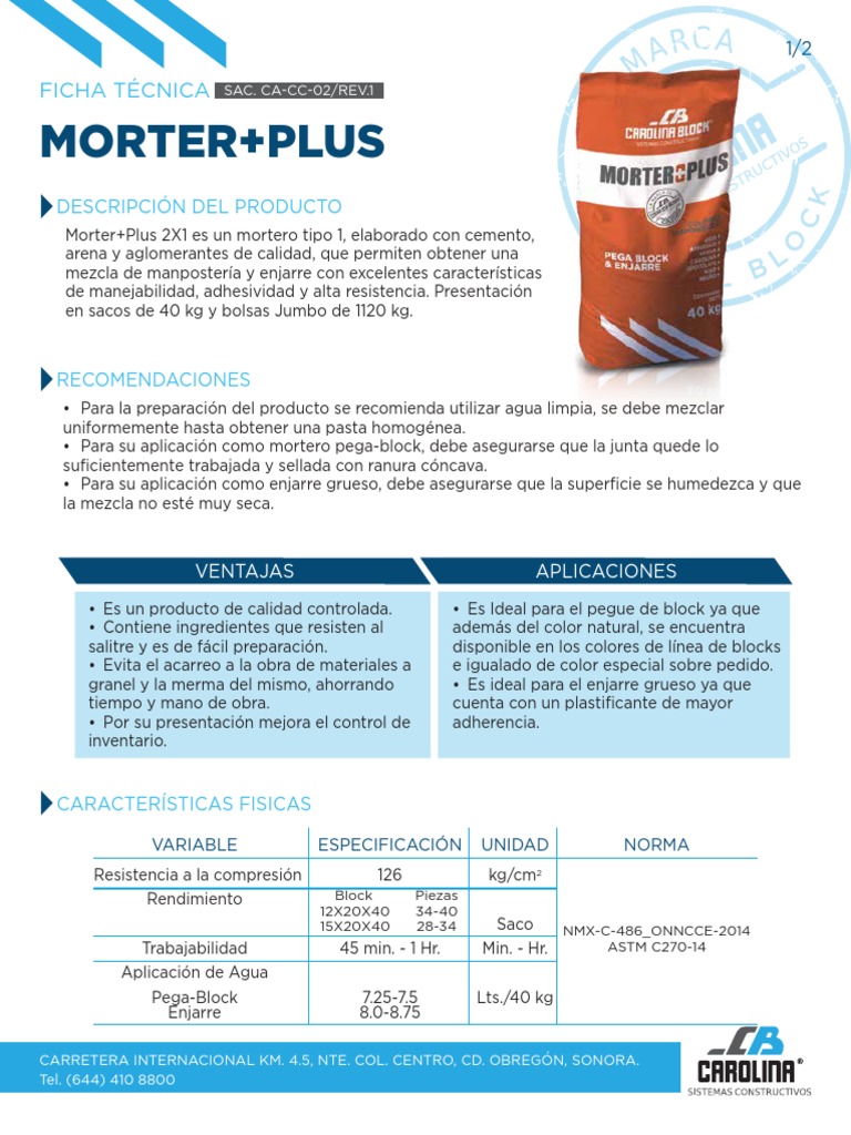 Morter Plus | PDF