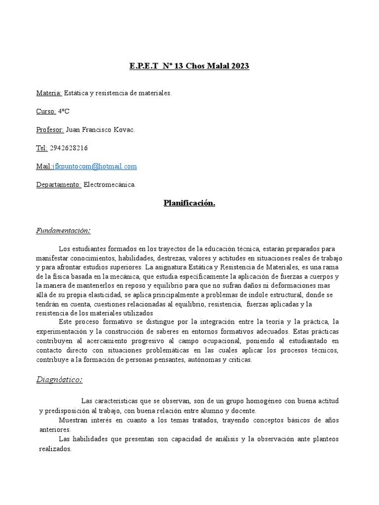 Estatica y Resist. de Materiales | PDF | Fuerza | Deformación (ingeniería)